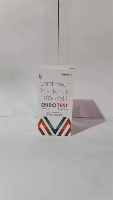 Enrofloxacin Veterinary Injection Ip 10 Packaging Type Box Packaging Size 100 Ml At ₹ 216