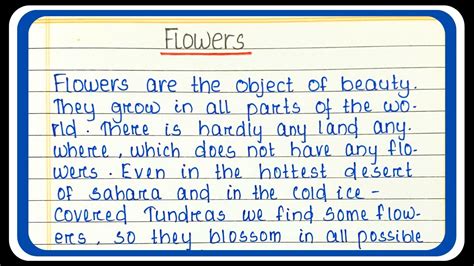 I Am Flower Essay Best Flower Site