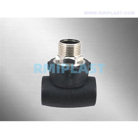 Pe Male Thread Tee Of Socket Fusion Sdr11 Sdr17 Hdpe Pipe Fittings Connector Reducing Three Way