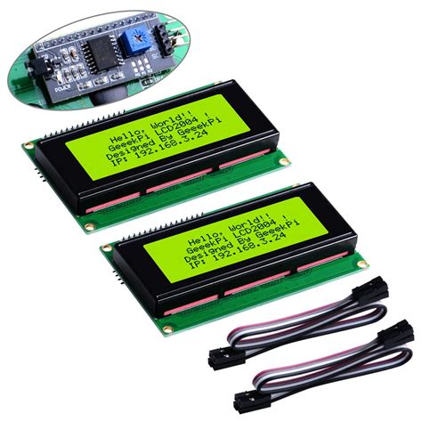 Geeekpi Iic I2c Twi Serial Lcd 2004 20x4 Display Module