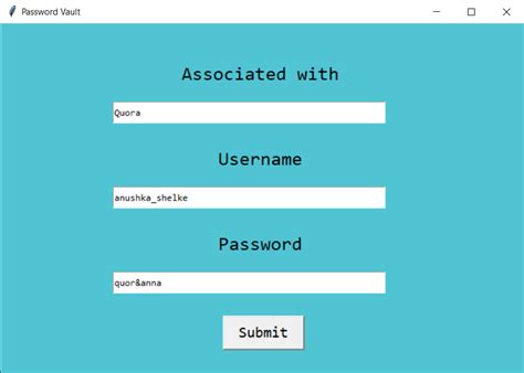 Github Sans0709password Manager