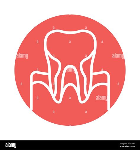 Periodontitis Color Line Icon Isolated Vector Element Outline Pictogram For Web Page Mobile