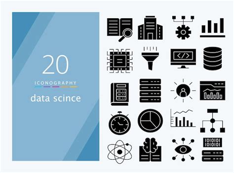 Data Science Filled Line Icon For Download Premium Vector
