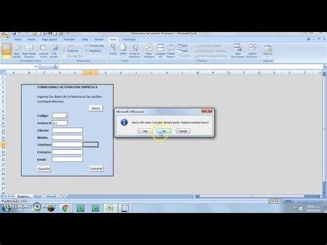 Base De Datos En Excel Con Macros Cios