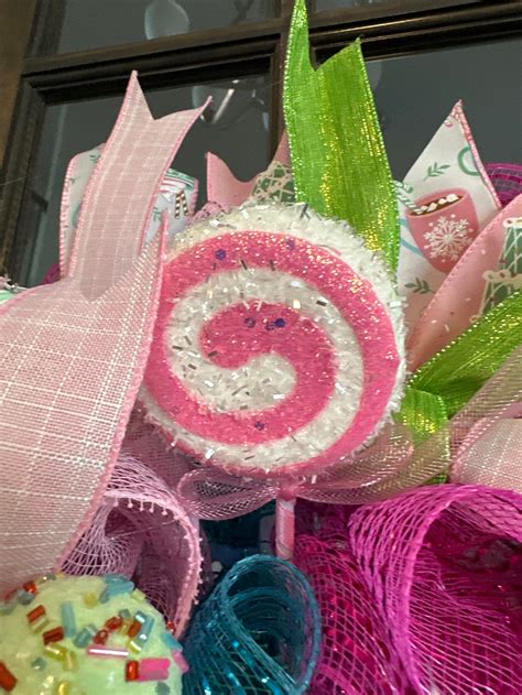 Candyland Nutcracker Christmas Wreath Candyland Decoration Etsy