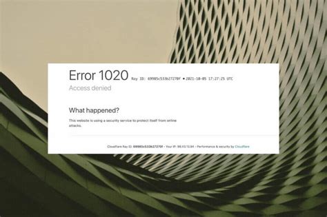 Error Code 1020 Crunchyroll Access Denied 7 Ways To Fix It