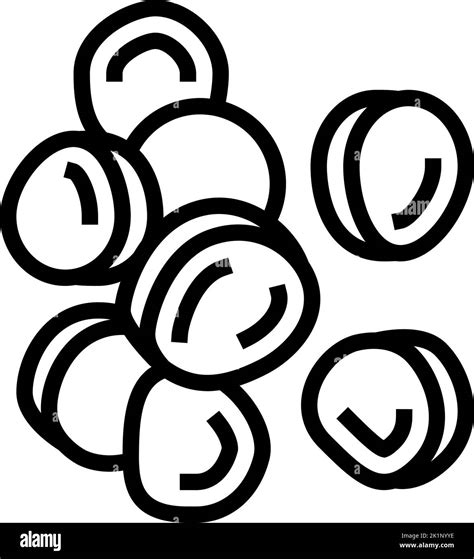 Slice Sweet Potato Line Icon Vector Illustration Stock Vector Image