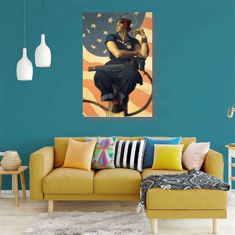Rosie The Riveter Poster Norman Rockwell American Icons 2016 By Center