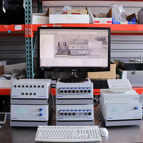 Eppendorf Bioflo 320 Bioprocess Control Station Fermenter Bioreactor W 3l Vessel