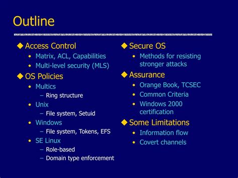 ppt access control and operating system security powerpoint presentation id 1490084