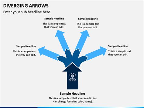Diverging Arrows For PowerPoint And Google Slides PPT Slides