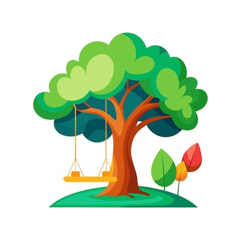 Premium Vector Trees Flat Style Vector Illustration Concepts