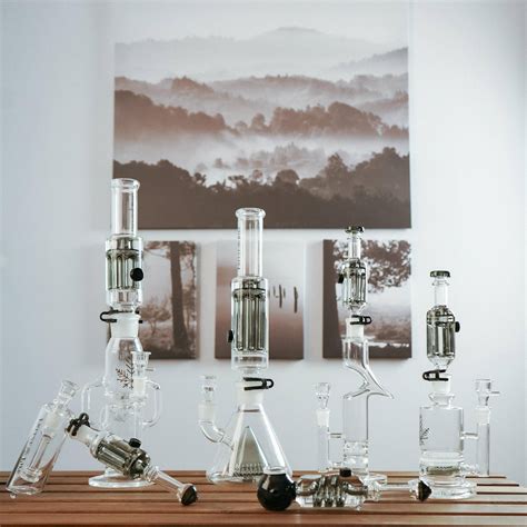 Inline Perc Bongs Borosilicate Glass Smoke Cooling