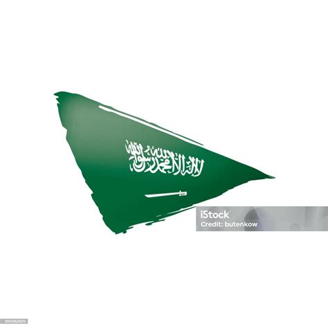 사우디 아라비아 플래그 흰색 배경에 벡터 일러스트 레이 션 0명에 대한 스톡 벡터 아트 및 기타 이미지 0명 검 기 Istock