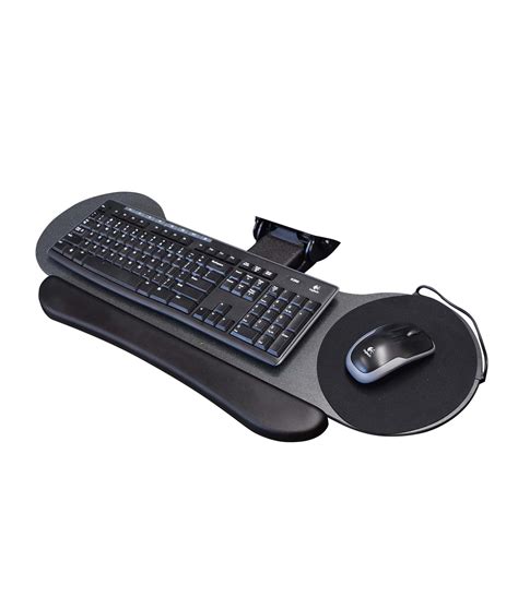 Powered Adjustable Height Table Set Keyboard Open Plan