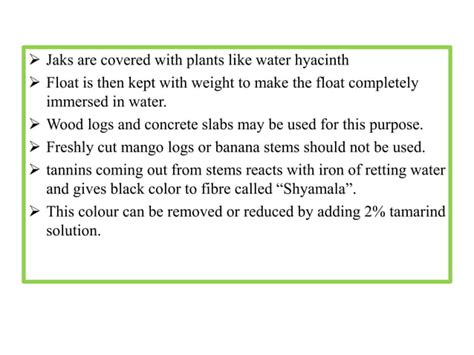 Retting Process In Jute Pptx