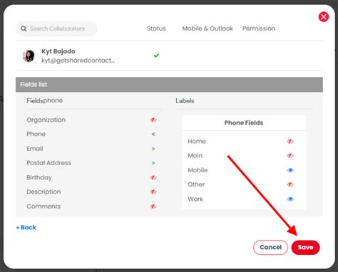 How To Hide Contact Details In Shared Contact Shared Contacts For Gmail®