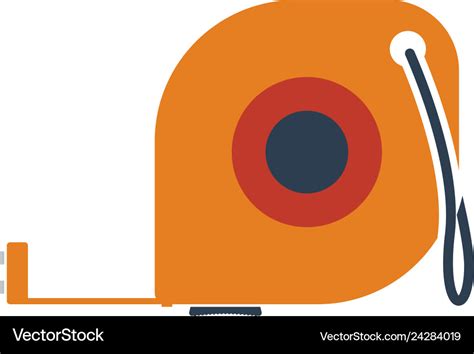 Icon Of Constriction Tape Measure Royalty Free Vector Image