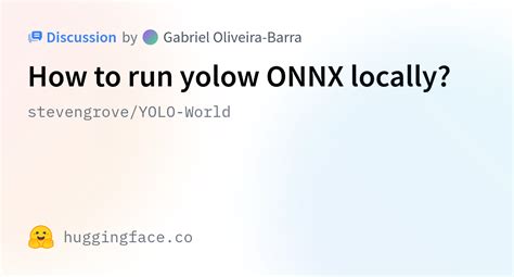 stevengrove yolo world · how to run yolow onnx locally