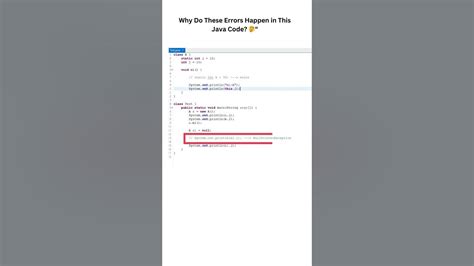 Javachallenge Can You Spot The Errors In This Code 🧐 Java