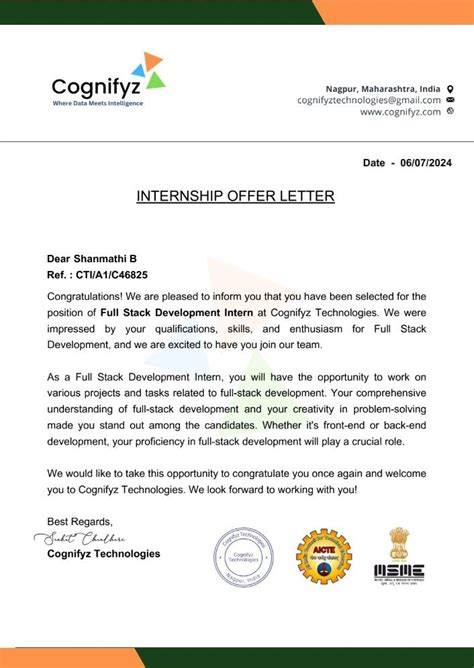 Shanmathi Babu On Linkedin Cognifyz Internship