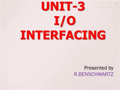 ppt unit 3 i o interfacing powerpoint presentation free download