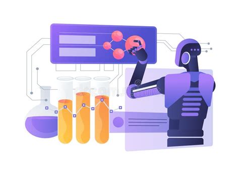 Quantum Computing In Drug Design Abstract Concept Vector Illustration