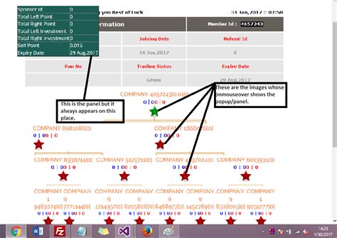 Jquery Popuppanel Does Not Appear At The Right Position Through Javascript Stack Overflow