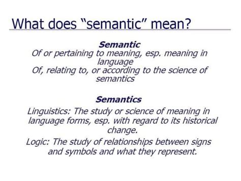 Semantic Analysis Natural Language Processing Ppt