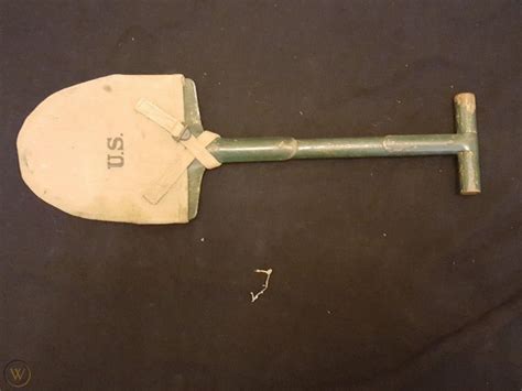 Original M1910 Wwi Ww1 Us Army T Handle Trench Shovel W Cover Dated