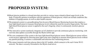LASER BASED NON INVASIVE GLUCOSE MONITORING SYSTEM PPT Pptx