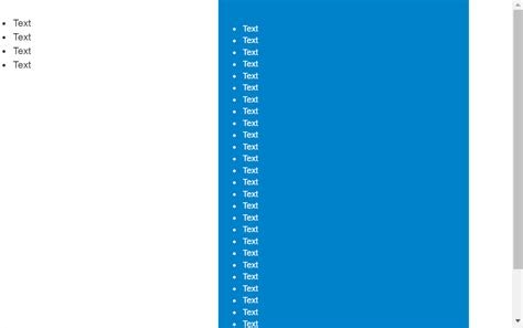 Html Restrict Column To Have The Height Of Another Column Stack