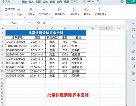 Wps表格中批量快速清除多余空格的方法 趣帮office教程网 Wps表格中批量快速清除多余空格的方法 趣帮office教程网