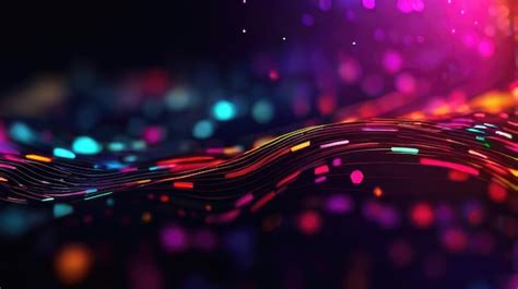 Premium Photo Abstract Lines And Cubes Rendering Of Technology Background