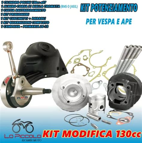 Set Modification Cylindre 130 Vilebrequin Vespa 125 Et3 Printemps Eur