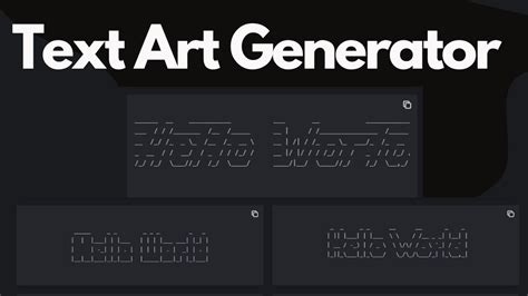 Text Art Generator Copy And Paste