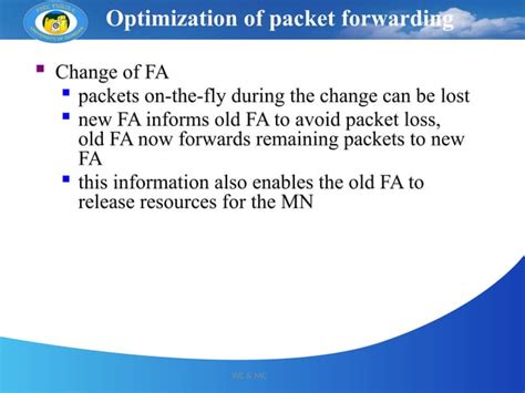 Ch6 Mobile Network Layer In Wireless Communicationpptx