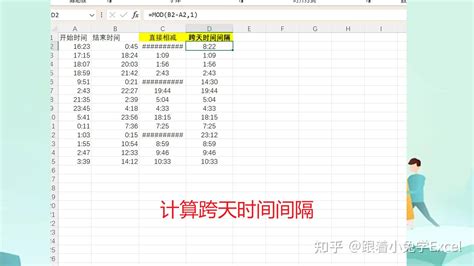 excel时间加减计算方法 知乎