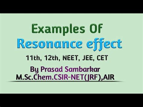 Examples Of Resonance