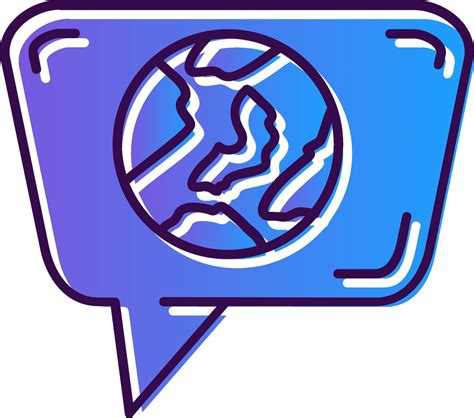 Globe Gradient Filled Icon 41682327 Vector Art At Vecteezy