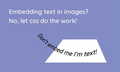 Embedding Text In Images No Let Css Do The Work Polyspiral Website