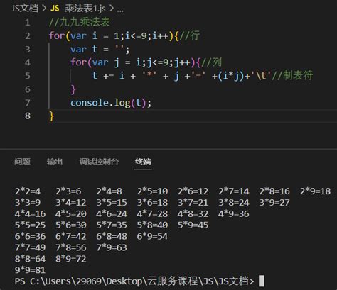 JavaScript实现九九乘法表四种方法 个人文章 SegmentFault 思否