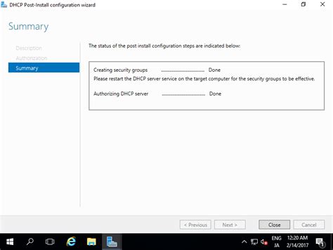 Windows Server Configure DHCP Server Server World