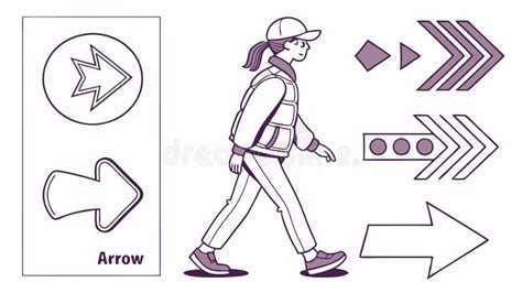 Arrow Sequence Illustration Direction And Flow Process And Steps Vector Design Generative Ai