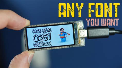 Customize Your Esp32 Lcd With Any Font Imaginable Youtube