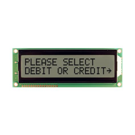 2x16 Character Lcd Fstn Display Sz With White Side Backlight