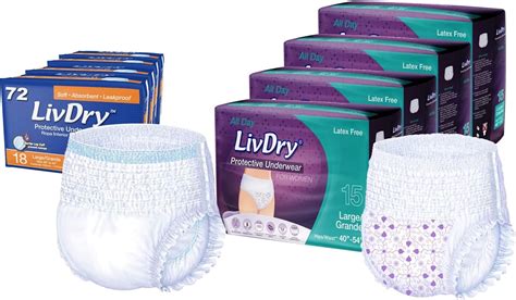 Livdry Adult Incontinence Underwear Extra Absorbency With