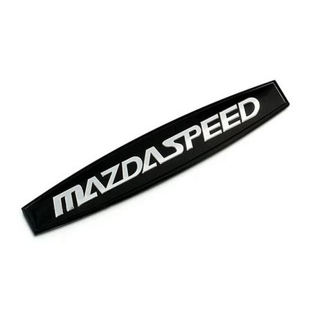 ราคาต่อ 1 ชิ้น โลโก้อลูมิเนียมบาง มาสด้า สปีด แต่ง Ms Mazdaspeed Logo 3d Aluminum Emblem Mazda