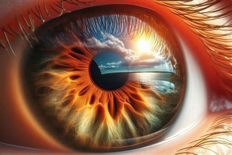 Premium Photo Closeup Image Of A Human Eye Pupil And Cornea Of Different Shapes