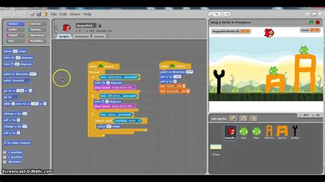 Angry Birds Scratch 5 Launching And Moving The Bird Youtube